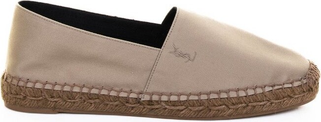 Saint Laurent Logo Embroidered Slip-On Espadrillas - ShopStyle Espadrilles