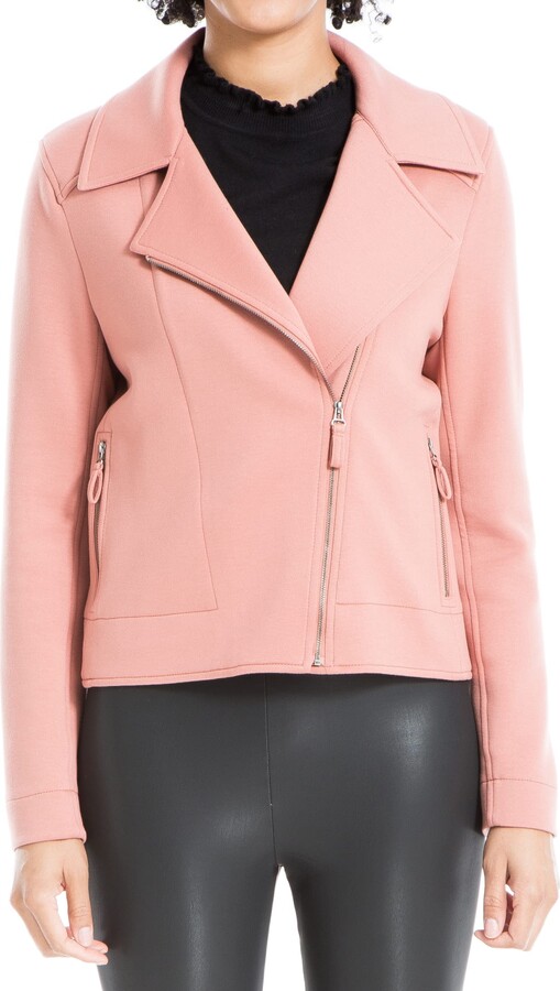 Max Studio Women's Ponte Short Moto Jacket - ShopStyle