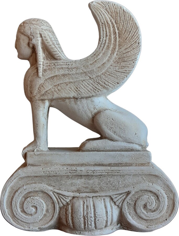 Etsy Sphinx Of Delphis Statue Ancient Greek Sculpture Made Plaster ...