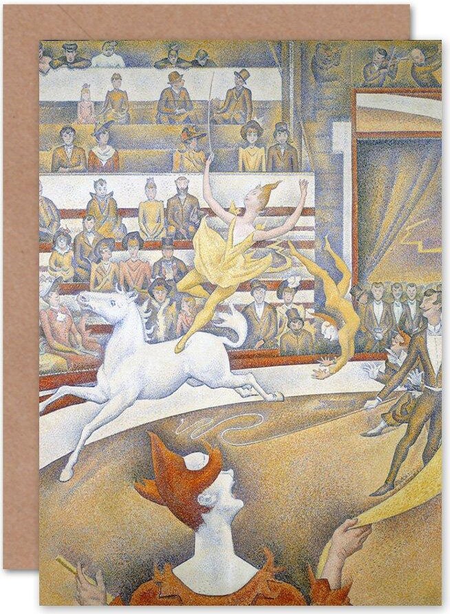 Artery8 Georges Seurat The Circus Fine Art Greetings Card Plus Envelope ...