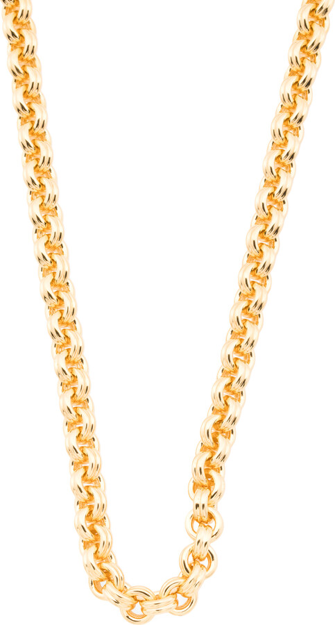 Milor Gold Made In Italy 14k Gold Double Rolo Link Necklace - ShopStyle