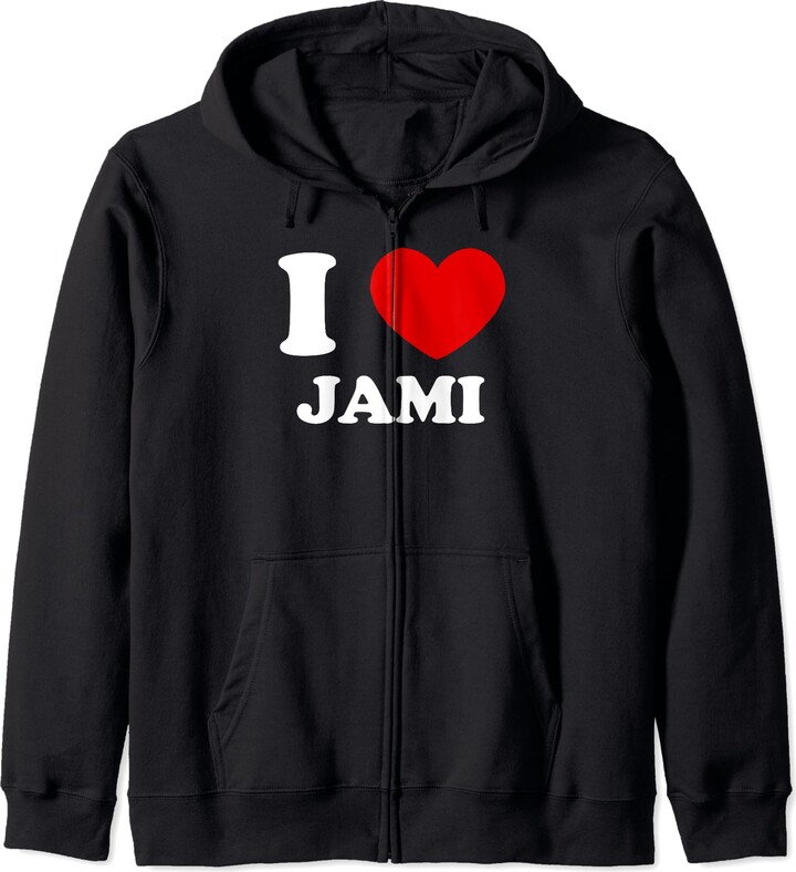 I Love Jami Designs by Foxio I Love Jami I Heart Jami Funny Jami Zip ...