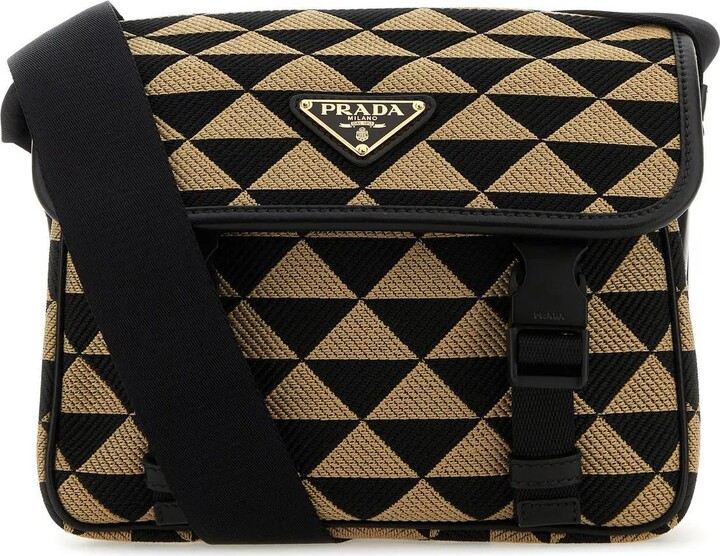 Prada Embroidered Fabric Symbole Crossbody Bag - ShopStyle