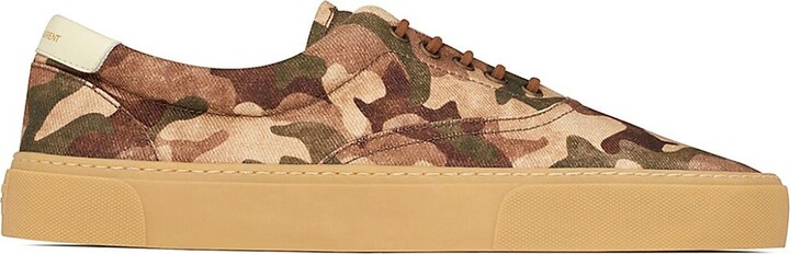 Saint Laurent Venice Canvas Low-Top Sneakers - ShopStyle