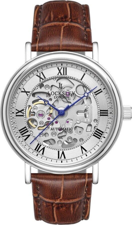 Locksley London Stainless Steel Classic Analogue Automatic Watch ...