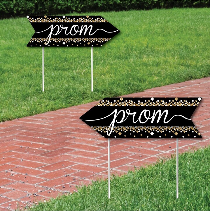 Big Dot Of Happiness Prom - Prom Night Party Sign Arrow - Double Sided ...
