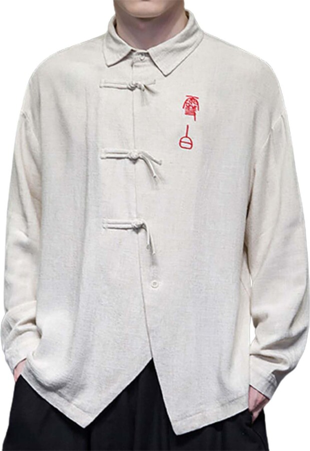 KonJim Traditional Chinese Clothing for Men Top Chinese Style Shirt Men ...