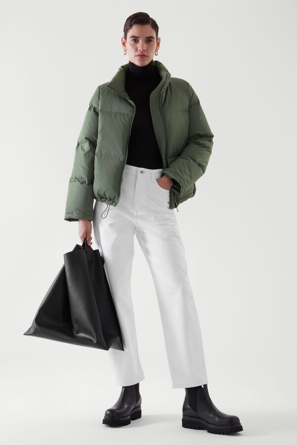COS Cropped Puffer Jacket - ShopStyle