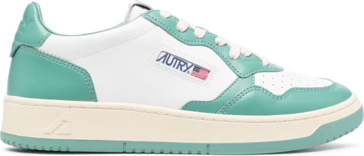 AUTRY Medalist leather low-top sneakers - ShopStyle
