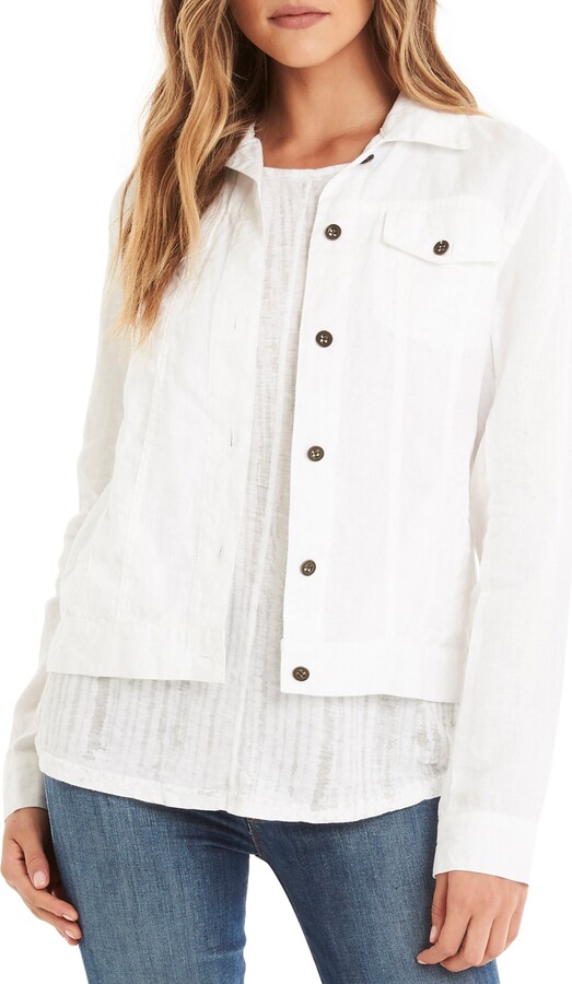 Michael Stars Linen Denim Jacket - ShopStyle