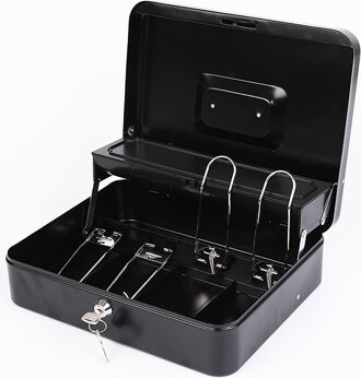 Red Barrel Studio Cashier Box with 2 Keys Multi Money Trays Cantilever ...