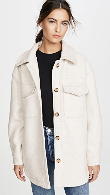 Line & Dot Drew Wool Blend Jacket - ShopStyle