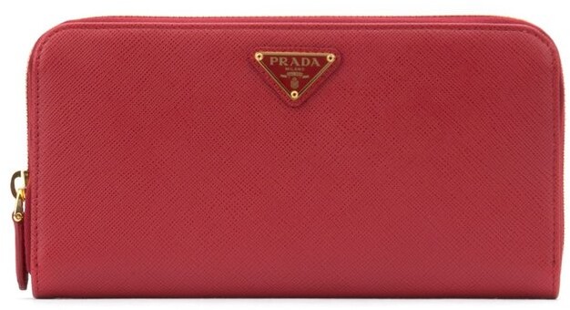 Prada Large Zip-Around Wallet - ShopStyle