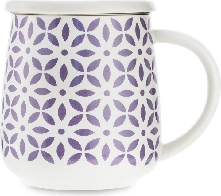 Upper Street Home Soho Ceramic Infuser Mug With Ceramic Lid 400ml ...