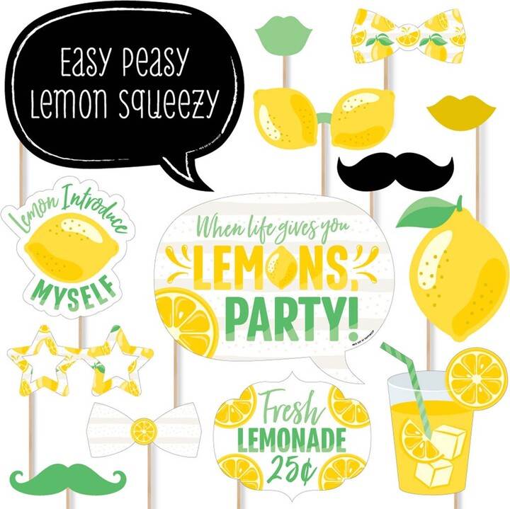 Big Dot of Happiness So Fresh - Lemon - Citrus Lemonade Party Photo ...