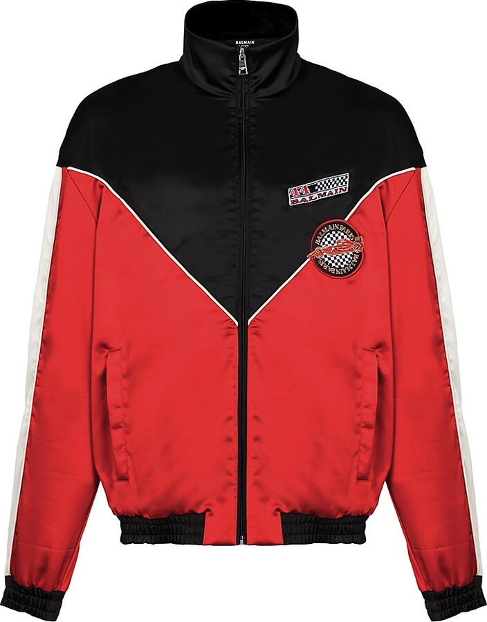 Balmain Men's x Formula 1 Tracksuit Jacket - Rouge Noir Blanc - Size 38 ...