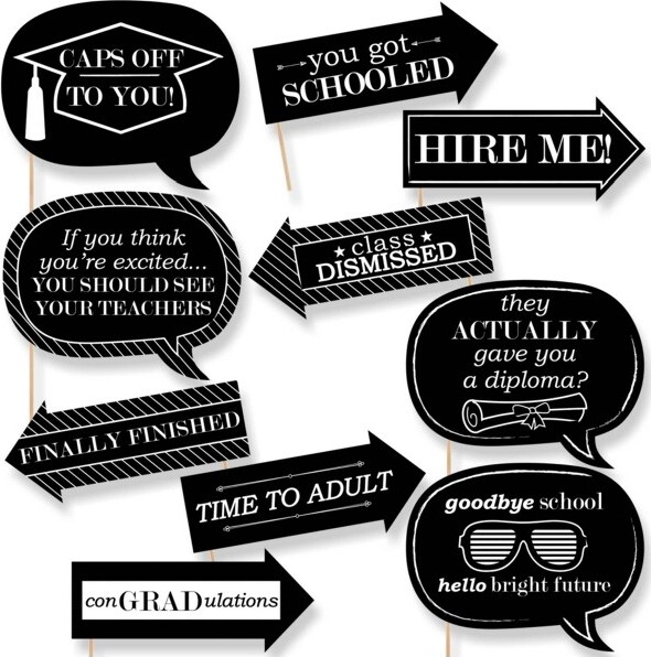 Big Dot of Happiness Funny Graduation Cheers - Graduation Party Photo ...