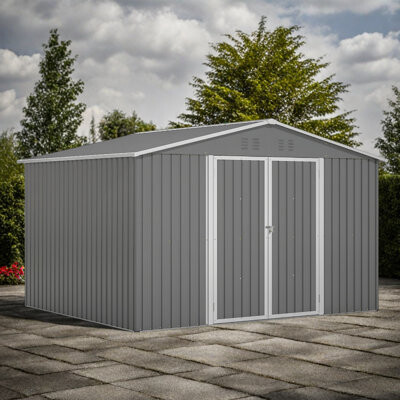 Best Robe Ever Durable 10X8 FT Outdoor Tool Shed All-Weather Metal ...