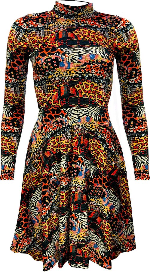 Insanity Clothing Traditional African Wild Animal Printed Velvet High ...