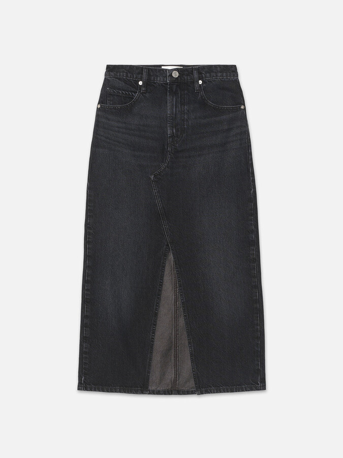Frame The Midaxi Skirt Angled Seam - ShopStyle