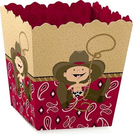 Big Dot of Happiness Little Cowboy - Party Mini Favor Boxes - Western ...