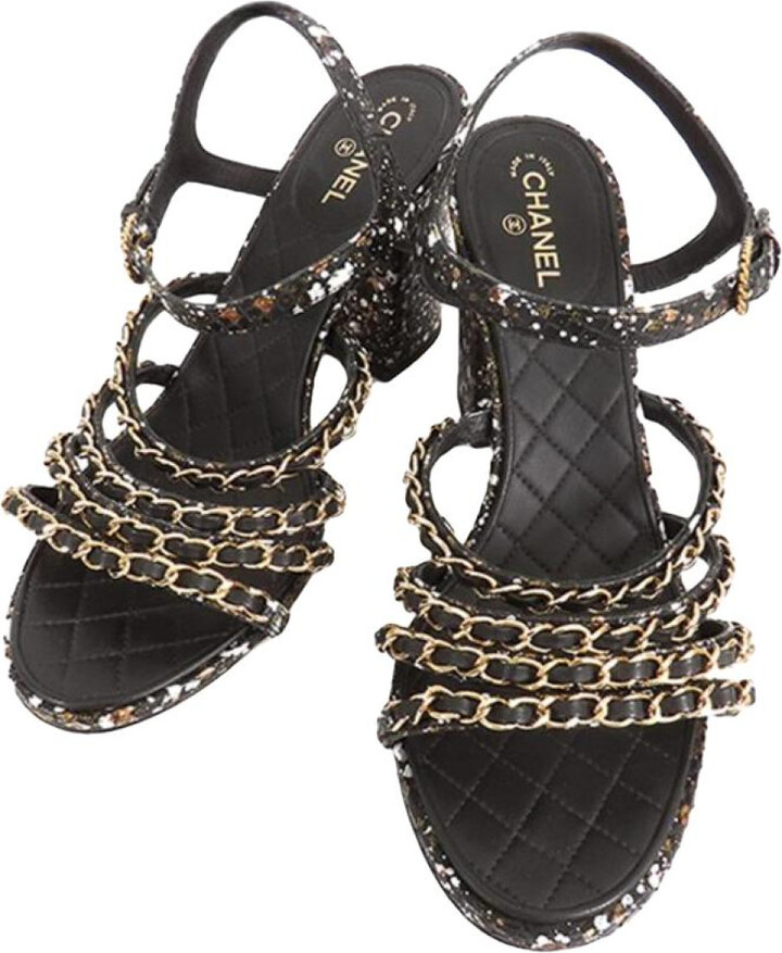 Chanel Python sandal - ShopStyle