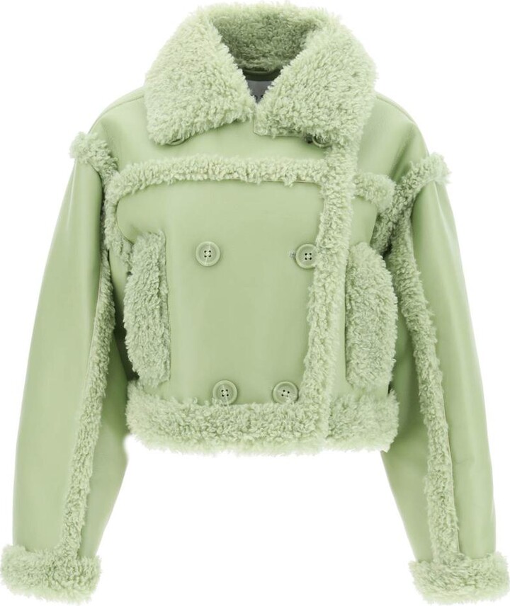 Stand Studio kristy eco-shearling jacket - ShopStyle Fur & Shearling Coats