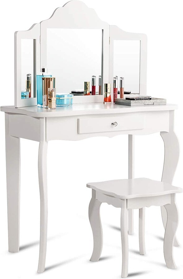 outdoor basic HOMGX Kids Vanity Makeup Table Set - ShopStyle