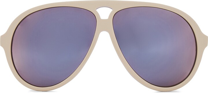Chloé Jasper Pilot Sunglasses in Nude - ShopStyle