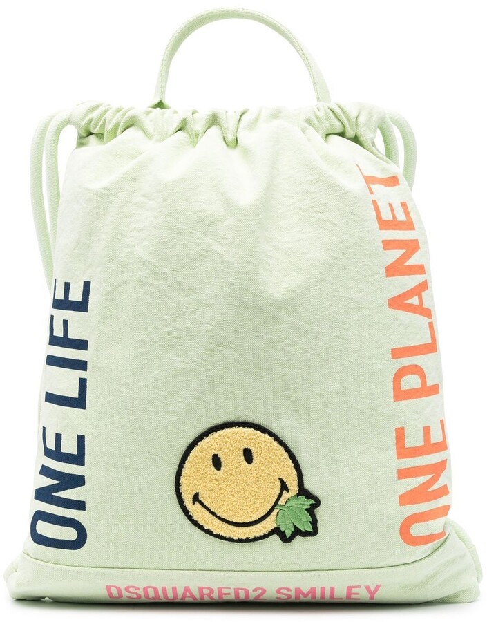DSQUARED2 x Smiley 'One Life One Planet' backpack - ShopStyle