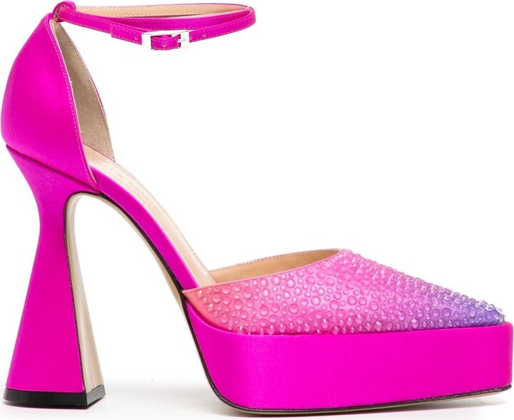 MACH & MACH 120mm Crystal-Embellished Gradient Pumps - ShopStyle