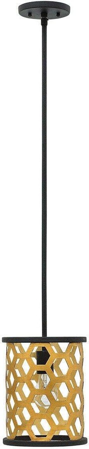 Loops 1 Bulb Ceiling Pendant Light Fitting Sunset Gold LED E27 100W ...