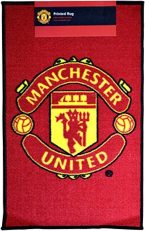Manchester United FC Manchester United Printed Crest Rug - ShopStyle