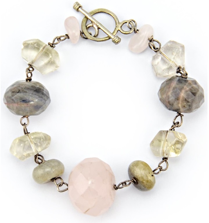 Gisy Najwa Rose Labra Citrine & Silver Bracelet - ShopStyle