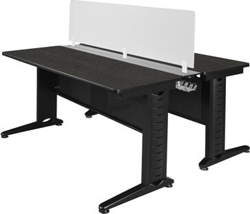 Regency Fusion Benching Workstation with Privacy Panel - ShopStyle Desks