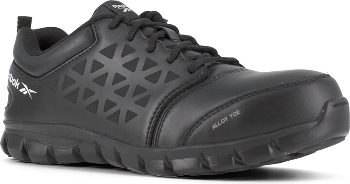 Reebok Mens Sublite Slip Resistant Steel Toe Work/Duty - Black - Size 4 ...