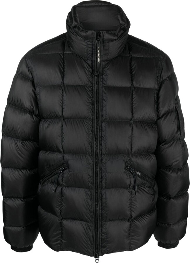 C.P. Company D.D. concealed-hood puffer jacket - ShopStyle