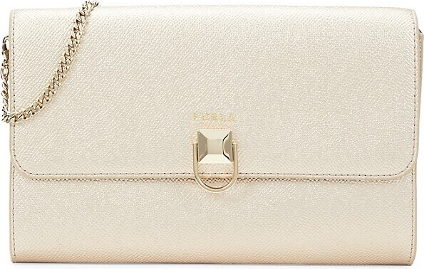 Furla Metallic Leather Convertible Clutch - ShopStyle