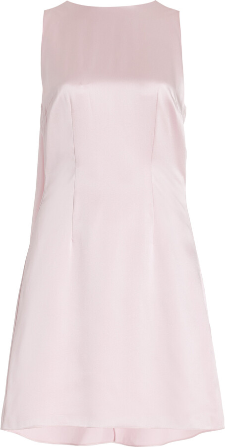 Alejandra Alonso Rojas Exclusive Convertible Silk-Satin Mini Cape Dress ...