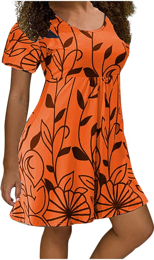 SDERG Ladies Summer Smock Dresses - ShopStyle