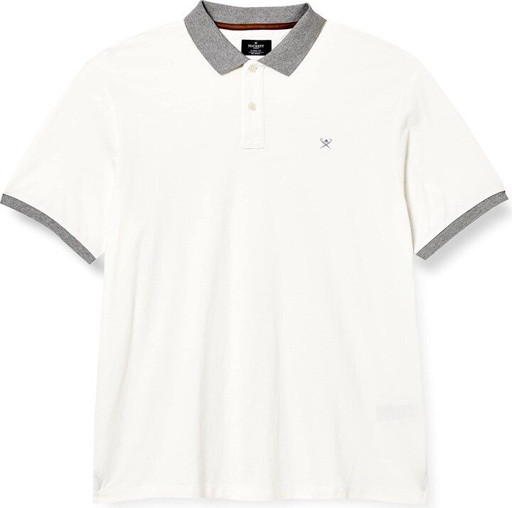 Hackett London Men's Marl Knit Trim Polo Shirt - ShopStyle
