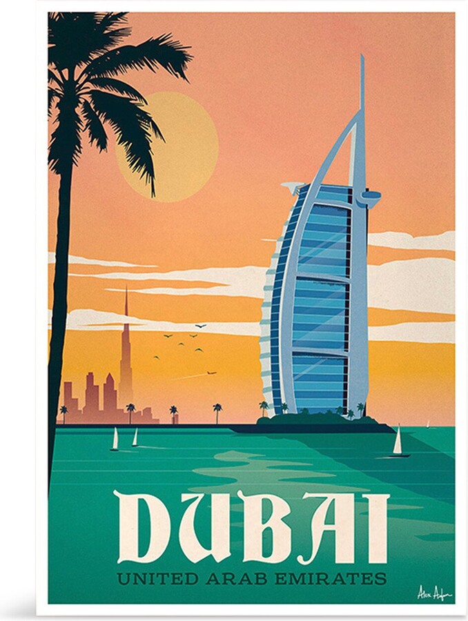 Sergeant Paper Alex Asfour Dubai Travel Poster - ShopStyle Artwork