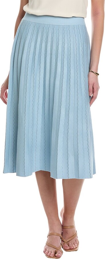 YAL New York Metallic Midi Skirt - ShopStyle