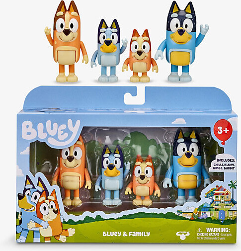 Bluey Wedding time! set of four plastic toy assortment 7.5cm ...
