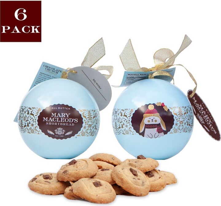 Mary Macleod's Shortbread Blue Ornament Tin - Multipack Of 6 ...