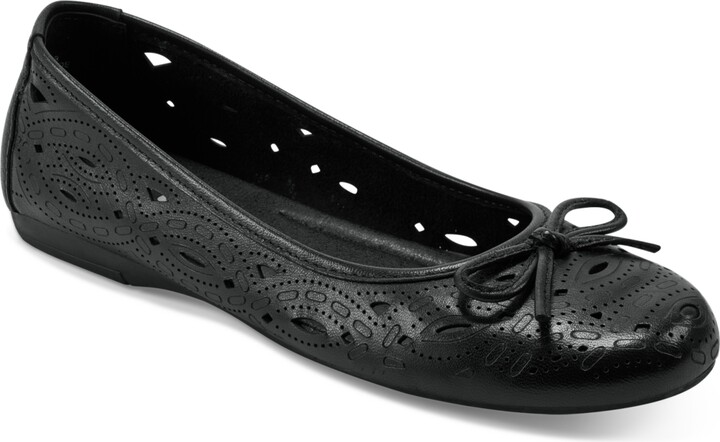 Earth Women's Josie Laser Cut Casual Ballet Slip-On Flats Women's Shoes ...