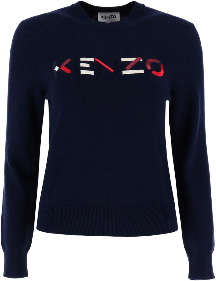 Kenzo Logo Embroidery Sweater - ShopStyle