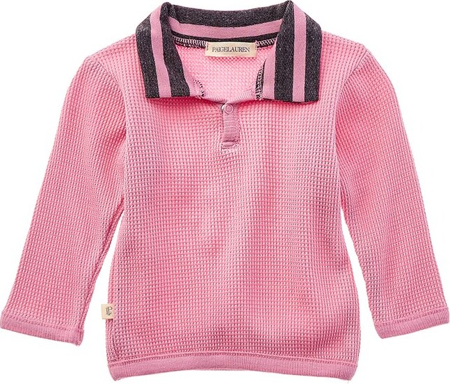 Paige Lauren Thermal Polo Shirt - ShopStyle