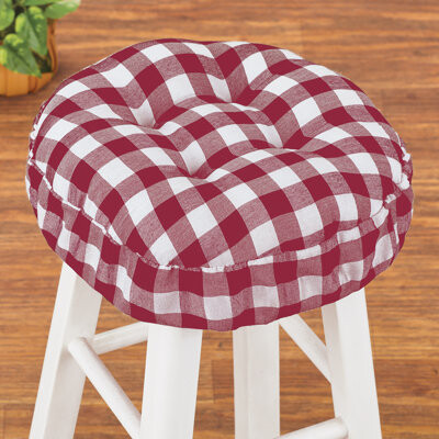 Winston Brands Farmhouse Buffalo Check Padded Bar Stool Cushion - ShopStyle