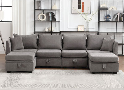 Latitude Run Modular Sectional Sofa, Convertible Sofa Couch With ...